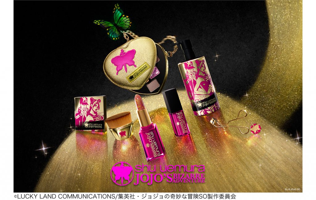 【クリスマスコフレ2023｜シュウ ウエムラ】「ジョジョの奇妙な冒険」とコラボしたカラフルで大胆なアイテムに注目！ | Domani